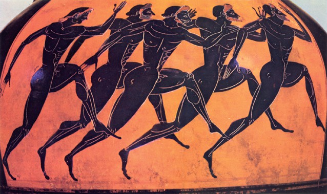 Running Sport Ancient New Athens 2004 Olympic Games Pin - Athens 2004