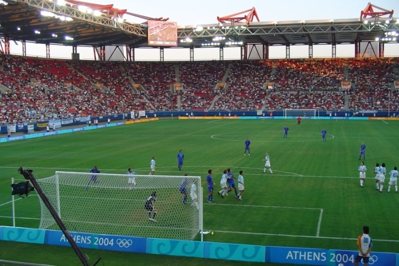 Football Equipment Athens 2004 Olympic Games Pin - Athens 2004